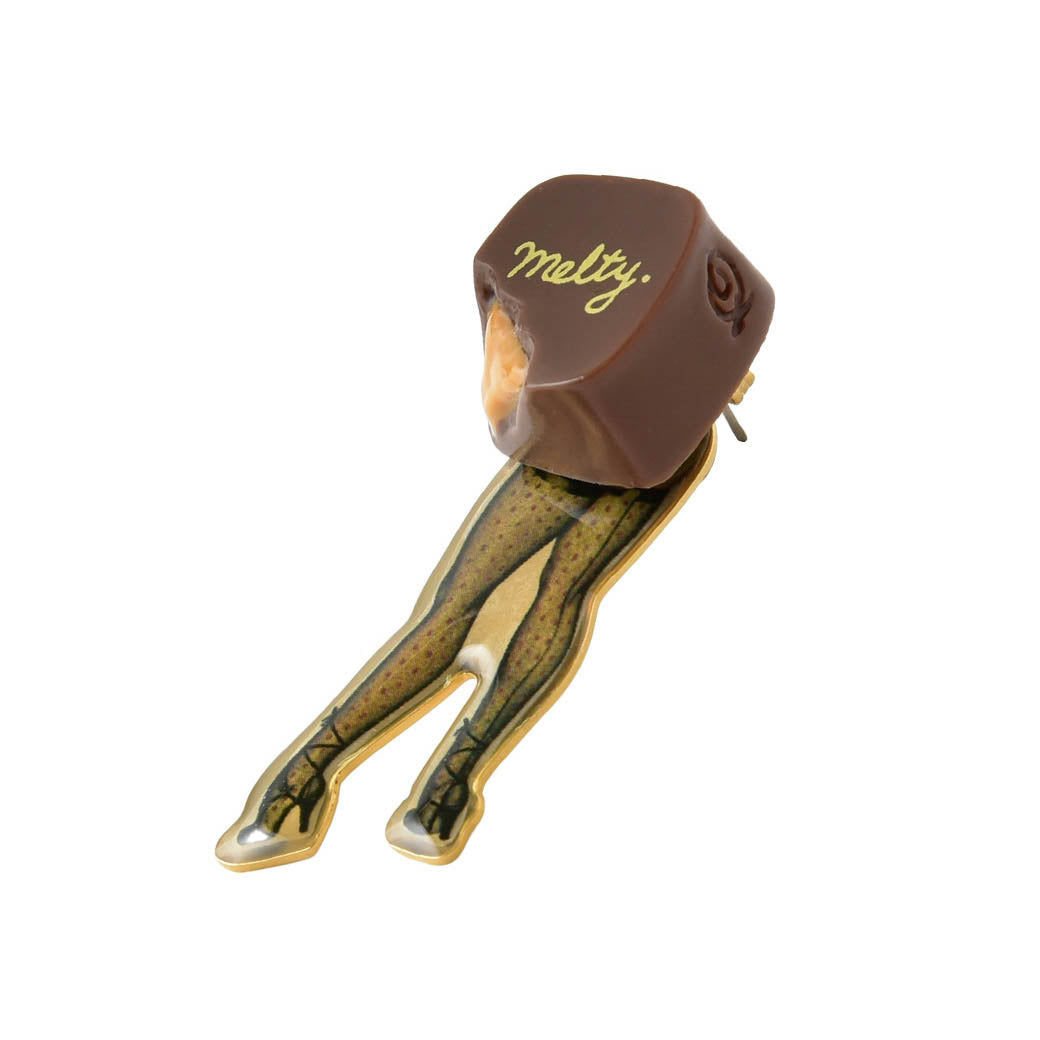Melty Chocolat Leg Pierced Earring (Single)【Japan Jewelry】 – Japan Jewelry Brand Q-pot ...