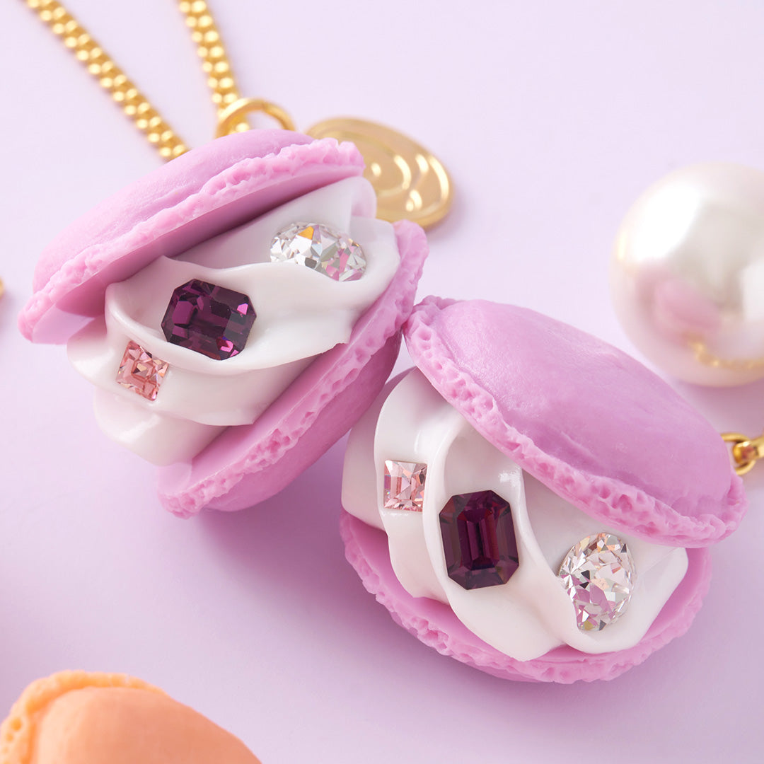 Jewel Blueberry Macaron Necklace【Japan Jewelry】 – Japan Jewelry Brand Q-pot. International ...