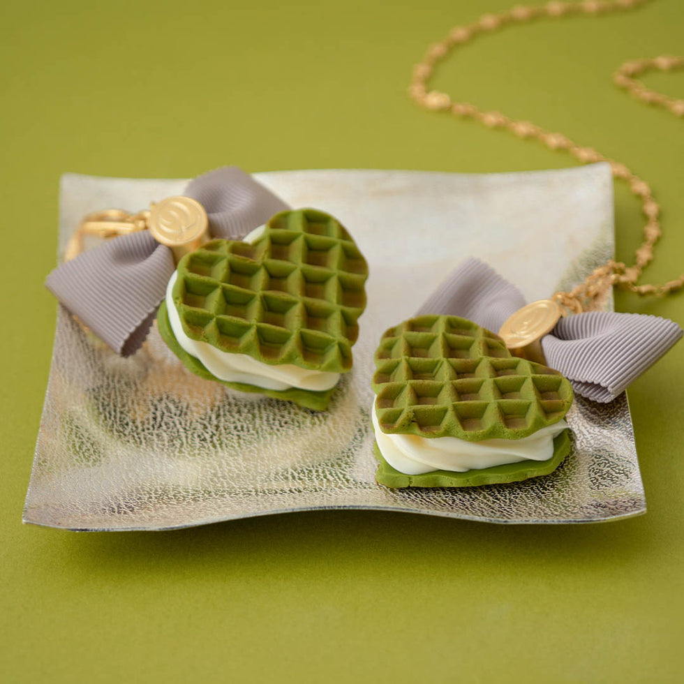 Matcha Waffle Bag Charm【Japan Jewelry】 – Japan Jewelry Brand Q-pot ...