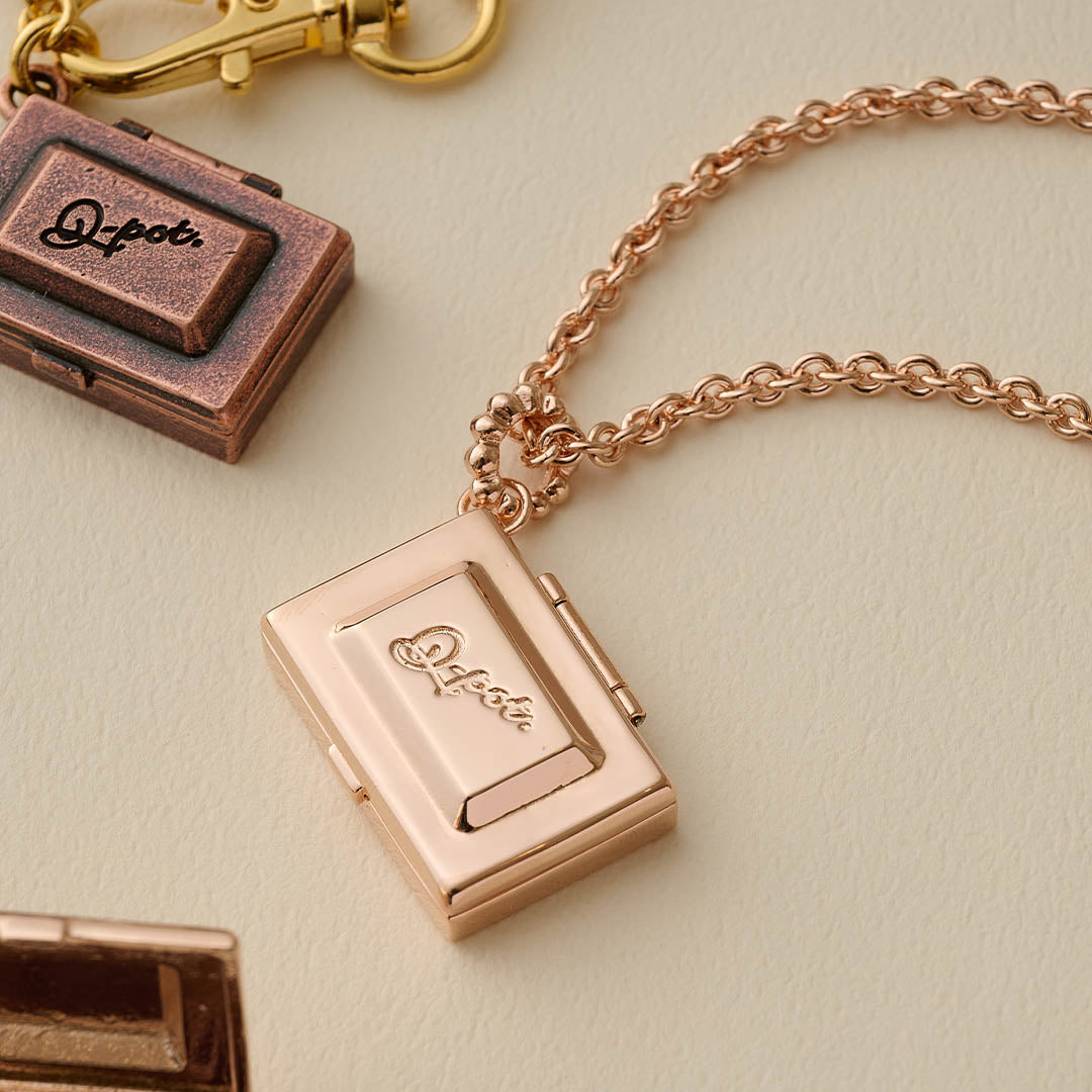Chocolate Tablet Locket Necklace (Pink Gold)【Japan Jewelry】 – Japan ...