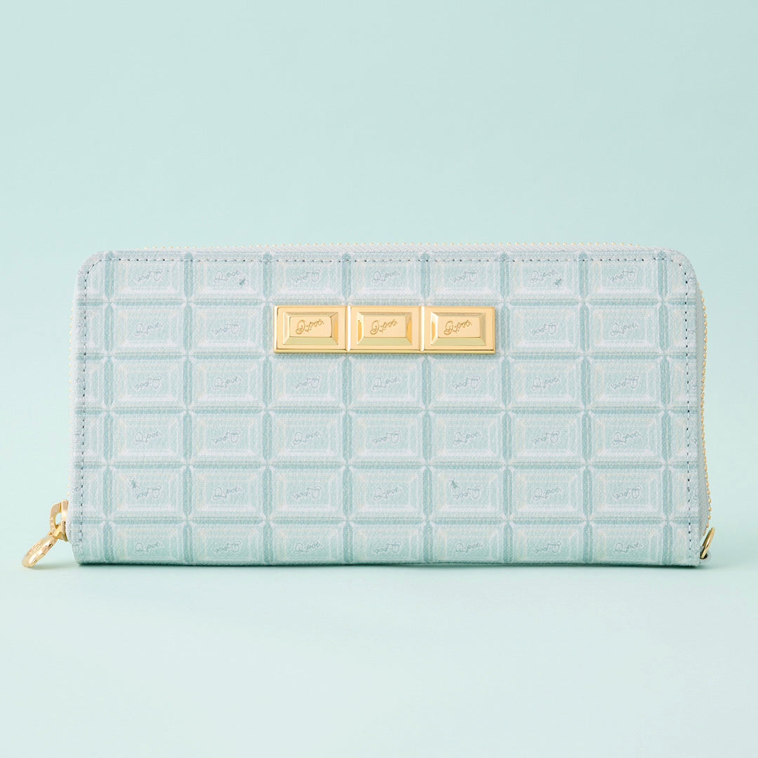 Mint Chocolate Zip Around Leather Long Wallet – Japan Jewelry Brand Q ...