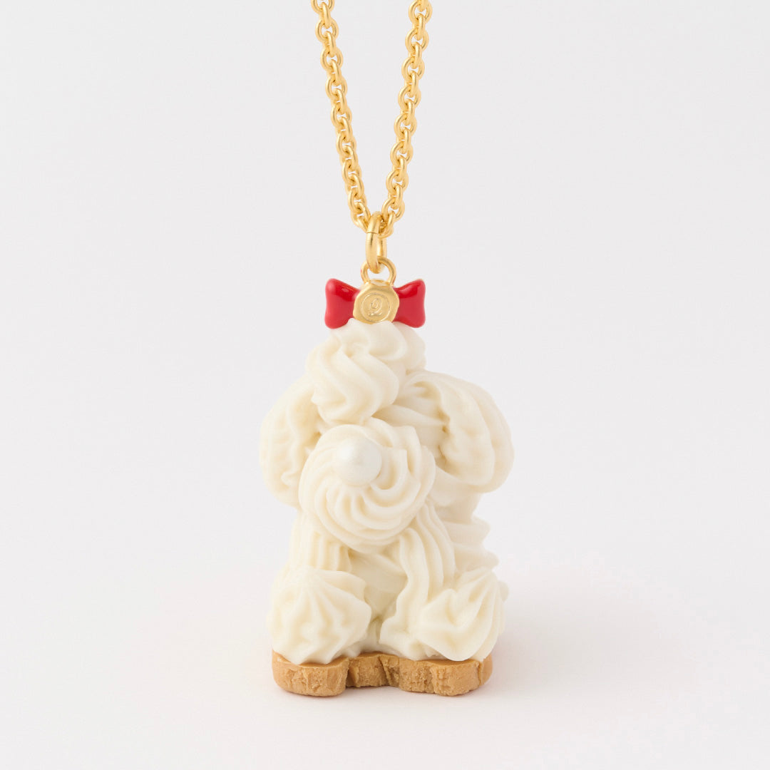 Poodle Cake Necklace (Milk)【Japan Jewelry】 – Japan Jewelry Brand Q-pot ...