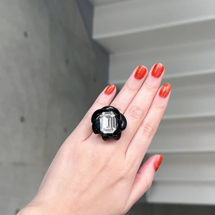 Jewel Whipped Cream Ring (Black)【Japan Jewelry】 – Japan Jewelry Brand Q ...