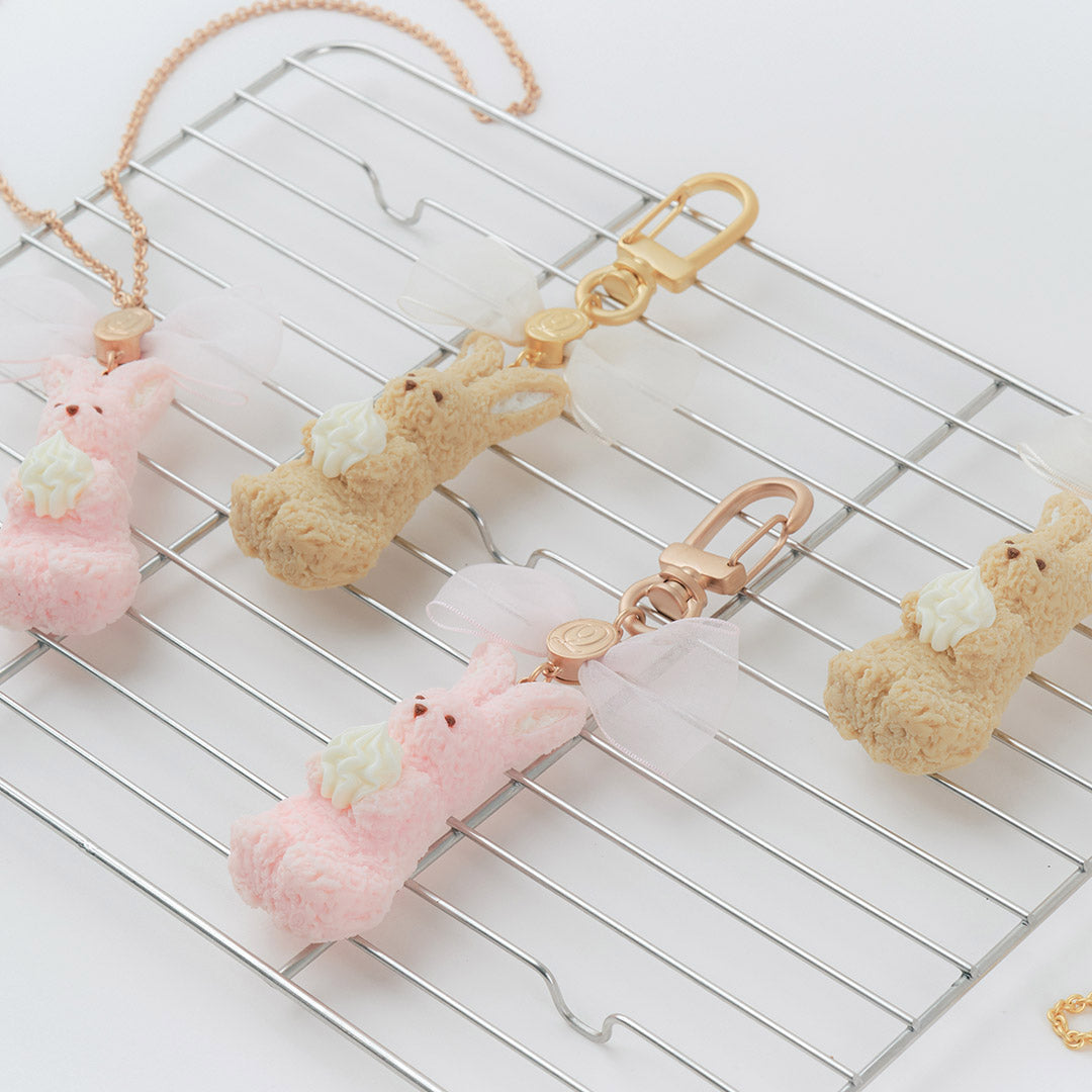 Strawberry Milk Tea Rabbit Cookie Key Holder【Japan Jewelry】 – Japan ...