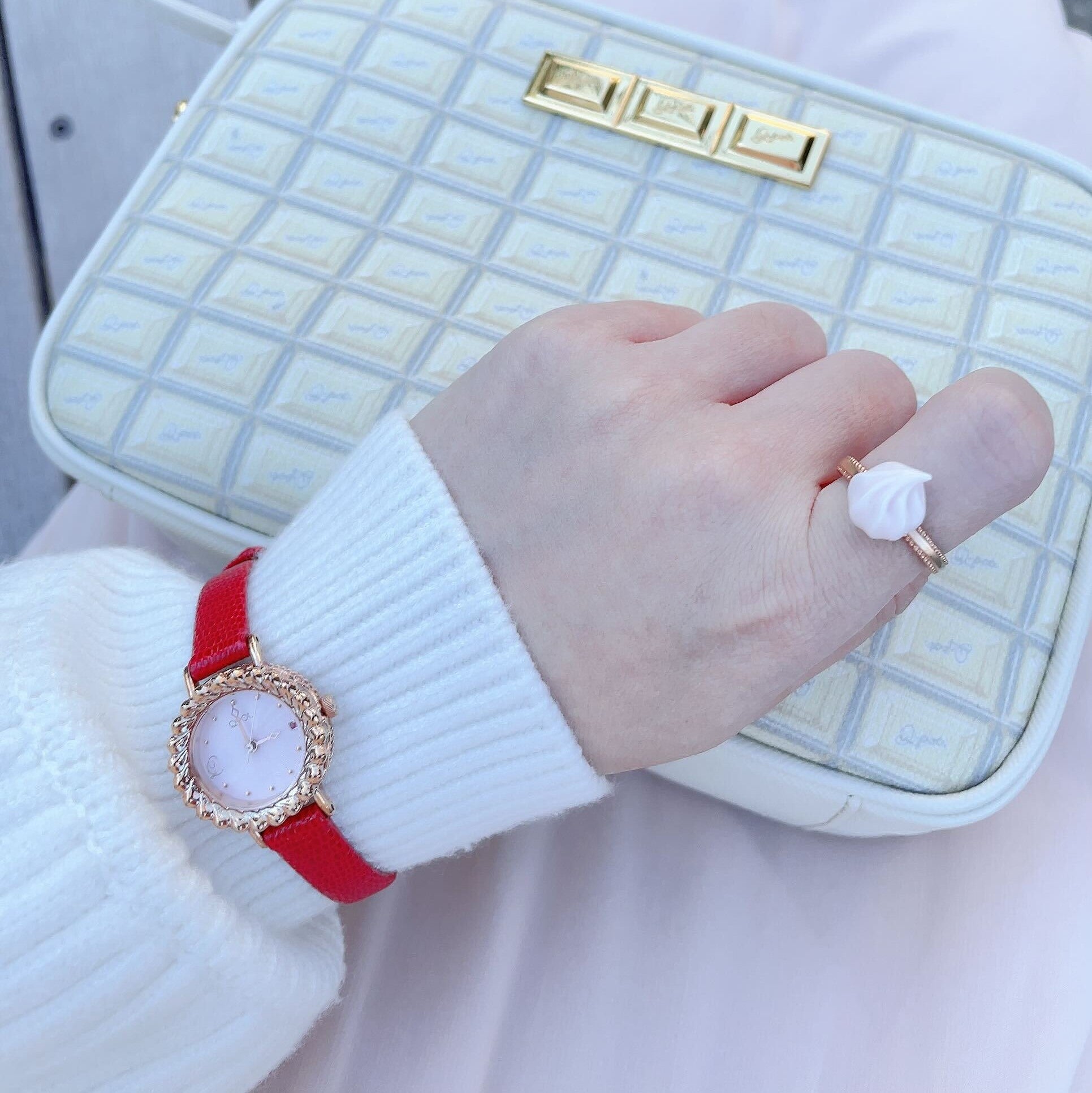 Strawberry Sugar Snow Whipped Cream Ring【Japan Jewelry】 – Japan Jewelry ...