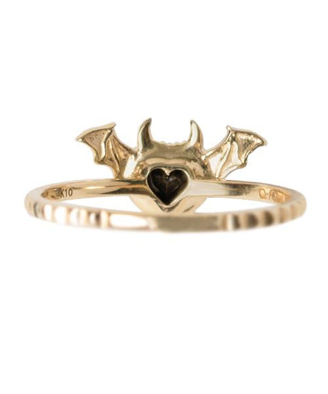 【10K Yellow Gold】Melty Devil Heart Ring【Japan Jewelry】 – Japan Jewelry ...