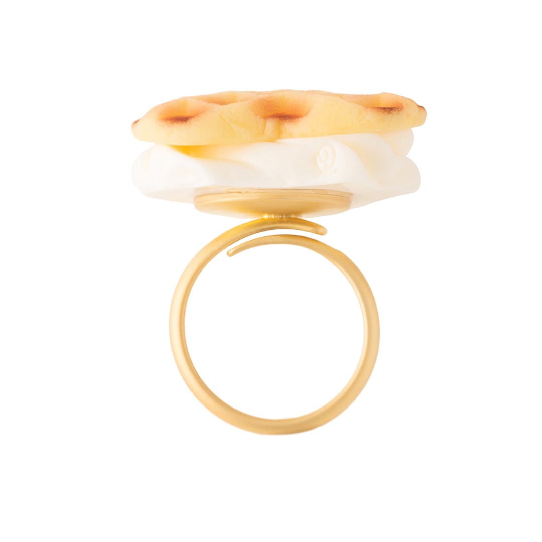 Buttermilk Waffle Ring【Japan Jewelry】 – Japan Jewelry Brand Q-pot ...